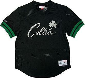 Mitchell & Ness NBA Camo Reflective Mesh Crewneck, Boston Celtics., M