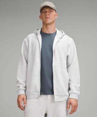 lululemon Sweat à capuche zippé Steady State pour Hommes - Light Gris - Taille 2XL