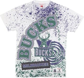 Mitchell & Ness Milwaukee Bucks NBA Tee - - Tops - Herren - Mehrfarbig - XL