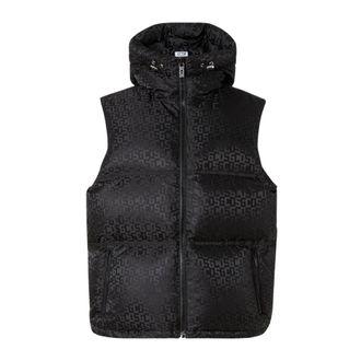 GCDS Monogram Puffy Vest - - Jackets - Herren - Schwarzk - L