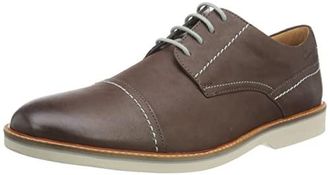 Clarks Mens Atticus Lt Cap Oxford, Dark Brown Lea, 42 EU