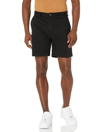 Amazon Essentials Herren 18 cm Chinoshorts Mit Klassischer Passform, Schwarz, 40W