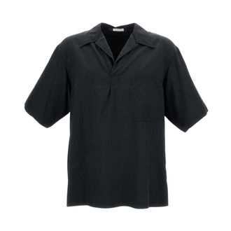 Kaptain Sunshine Kaptain Sunshine, Homme, Tops, Noir, Taille: M Chemise en soie &agrave; manches courtes