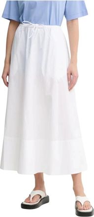 By Malene Birger Jupe midi Pheobes - Femme - Jupes - Blanc - Taille: 44 FR