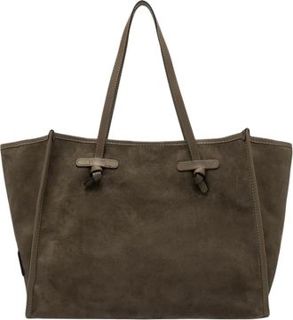 Gianni Chiarini Femme, Sacs, Vert, Taille: ONE Size Sac Shopping en Daim
