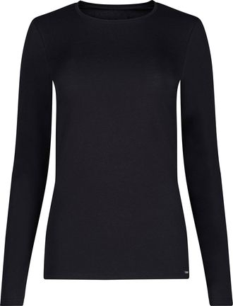 Skiny Damen Shirt langarm Cotton Essentials black 44