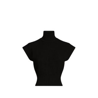 Rick Owens Top c&ocirc;tel&eacute; &agrave; col montant en laine vierge