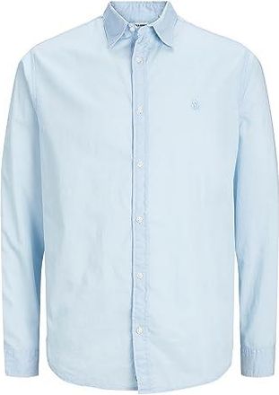 Jack & Jones Jjepaulos T-Shirt Ls Sn Jeans, Windsurfer, L Homme