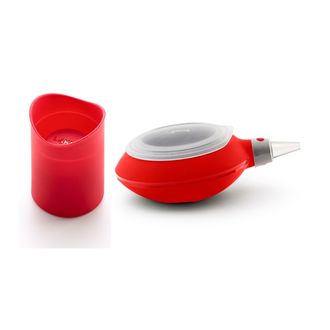 L&eacute;ku&eacute; Cookie-Glas-Formen, Silikon, rot, 28 x 19 x 7 cm