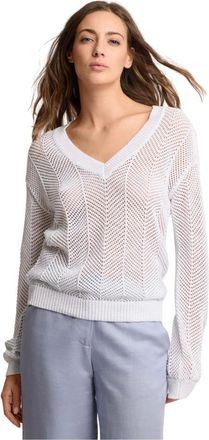 Kocca Femme, Pulls, Blanc, Taille: 38 FR Pull en tricot d&eacute;contract&eacute; et confortable
