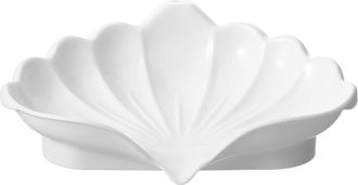 Amosfun Muschel-Seifenschale für Stückseife - praktischer Seifenteller und Aufbewahrungshelfer für den Tisch