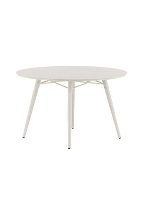 Venture Design Lina Dining Beige-Round 120 cm Table, 120