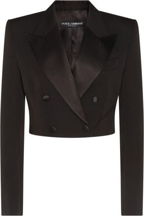 Dolce & Gabbana Cropped-Blazer - Schwarz
