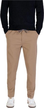 Gianni Lupo Homme, Pantalons, Beige, Taille: XL Pantalon à Lacets et Poches Avant