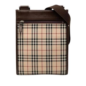Burberry Sac bandouli&egrave;re Pre-owned Vintage House Check - Femme - Pre-owned - Beige - Taille: ONE Size