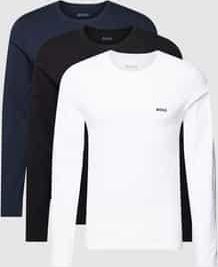 HUGO BOSS Longsleeve mit Rundhalsausschnitt Modell Classic im 3er-Pack