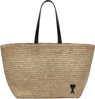 Ami Femme, Sacs, Beige, Taille: ONE Size De Coeur Tote
