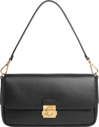 Coccinelle Femme, Sacs, Noir, Taille: ONE Size C-Me Lock Large Shoulder Bag
