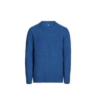 Au Printemps Paris Uni efil Pull - Blau