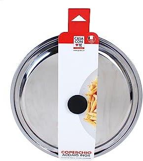 Pratesi Coperchio Acciaio CM.28 CASACONTE, 18/8 Stainless Steel, Multicolour, One Size
