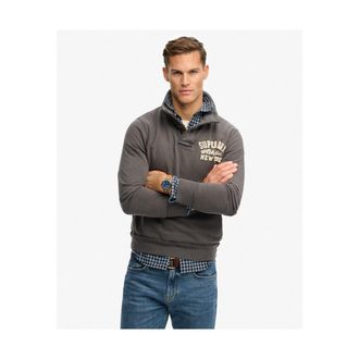 Superdry Sweatshirt Henley Athl&eacute;tique Vintage
