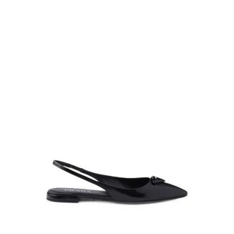 Prada Pointed-toe Slingback Ballet Flats
