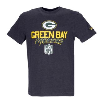 New Era Homme, Tops, Gris, Taille: 2XL NFL Script Tee Heather Graphite/Green