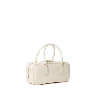 Saison 1865 Handtasche Fling S aus Lackleder - Beige