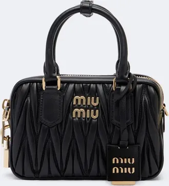 Miu Miu Sac &agrave; main Arcadie en cuir