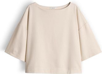 OPUS Kurzarmshirt Boxy Jerseyshirt aus Viskose Mix Weite Passform, Pull-on, Kurzarm