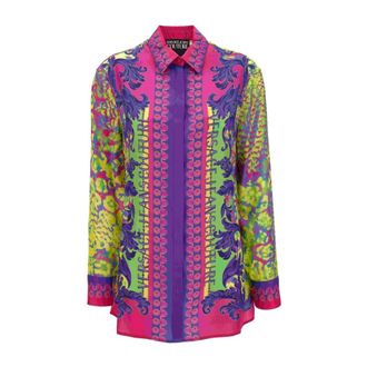 Versace Jeans Couture Stilvolle Hemden Kollektion - - Blouses & Shirts - Damen - Mehrfarbig - 3XS