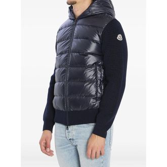Moncler Virgin Wool Hybrid Down Jacket - Blue
