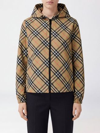 Burberry Windbreaker-Jacke aus Polyester mit Vintage-Check-Muster und Kapuze