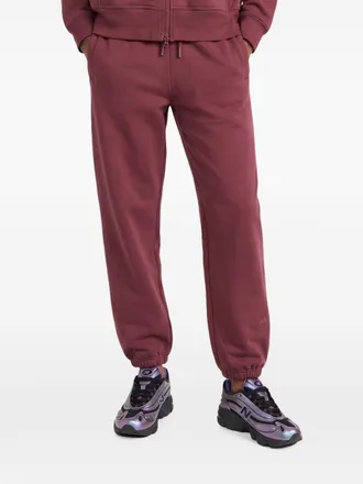 adidas by Stella McCartney Cotton-Blend Logo Joggers - Burgundy