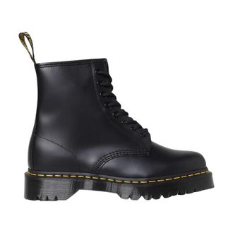 Dr. Martens Leder-Schn&uuml;rstiefel mit Gummisohle - - Shoes - Damen - Schwarzk - 36 EU