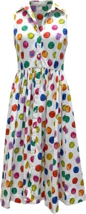 Samantha Sung Femme, Robes, Multicolore, Taille: 40 FR Aster Polka Dot Watercolor Dress