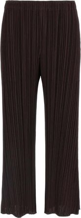 Issey Miyake Femme, Pantalons, Brun, Taille: 42 FR July Wide Leg Pants