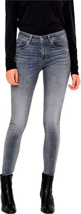 Vero Moda Damen Vmlux Mr Ri201 Ga Noos Slim Jeans, Medium Grey Denim, XL / 30L EU