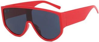 Generic Lunettes De Soleil À Monture Large For Hommes, For Les Vacances, Le Sport, La Conduite, Lextérieur Et Femmes(Red)
