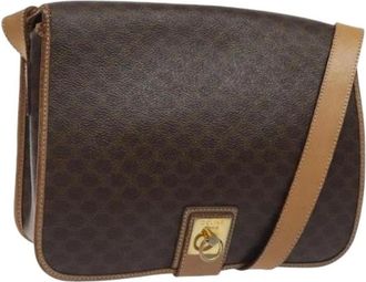 Celine unisex, Pre-owned, Brun, Taille: ONE Size Sac bandouli&egrave;re Macadam Vintage Pre-owned