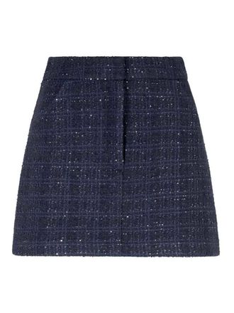 Emporio Armani Jupe Midi - Bleu