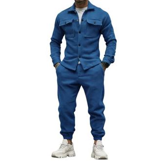 Generic Ensemble de surv&ecirc;tement 2 pi&egrave;ces pour homme avec veste cargo pour le printemps et lautomne, noir fonc&eacute;, 3XL