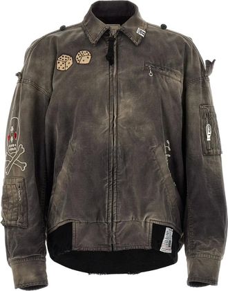 Miharayasuhiro Mihara Yasuhiro, Homme, Vestes, Noir, Taille: M Sun Faded Military Jacket