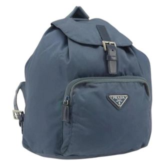 Prada Pre-owned Vintage Backpack - Femme - Pre-owned - Bleu - Taille: ONE Size