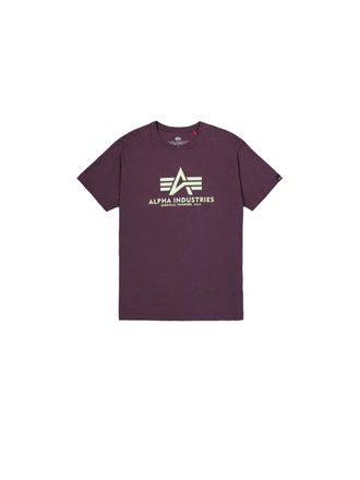 Alpha Industries Alpha Industries Herren Basic T-Shirt, Plum, XL