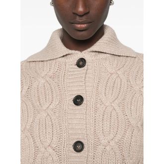 Brunello Cucinelli Cable-Knit Cardigan - Beige