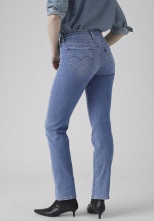 Levi's Gerade Jeans LEVIS 314 Shaping Straight, Damen, Gr. 26, L&auml;nge 32, cool satisfaction, Denim/Jeans, Obermaterial: 74% Baumwolle, 24% Polyester, 2% Elast