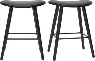 Miliboo Miliboo - Tabourets de bar design noirs H65 cm (lot de 2) meadow