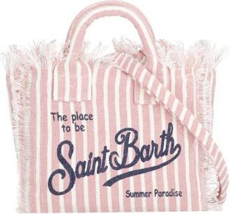 MC2 Saint Barth Femme, Sacs, Rose, Taille: ONE Size Vanity Mini Linen Bag