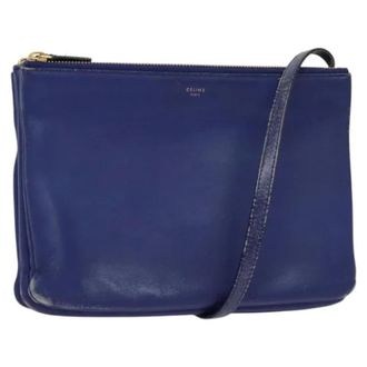 Celine Pre-owned Cuir sacs-celine - Femme - Pre-owned - Bleu - Taille: ONE Size